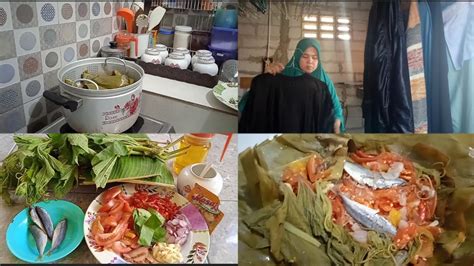 Kegiatan Harian Ibu Rumah Tangga Mencuci Menjemur Pakaian Masak