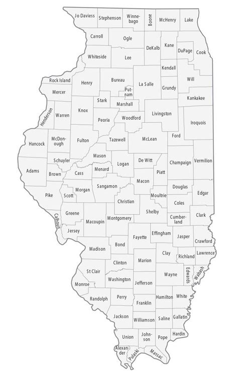 Illinois State Map Places And Landmarks GIS Geography