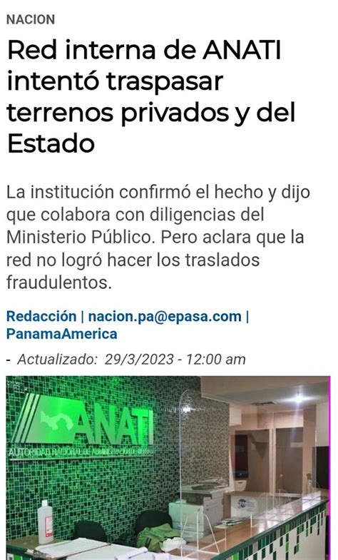 EL NEFTA Neftalí Isaac Jaén on Twitter CORRUPCIÓN EN ANATI Hace