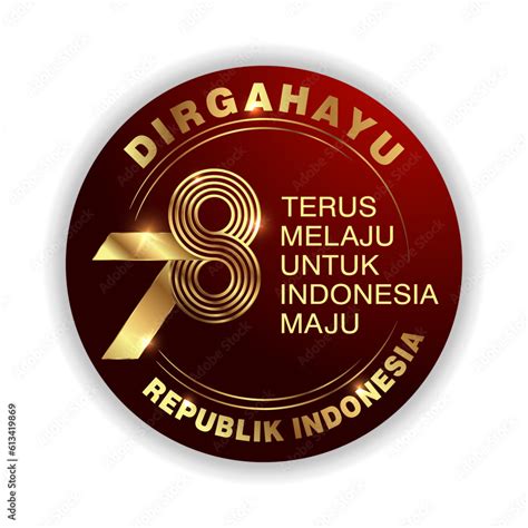 Dirgahayu RI Ke 78 Logo Or Emblem Design 78th Happy Indonesia