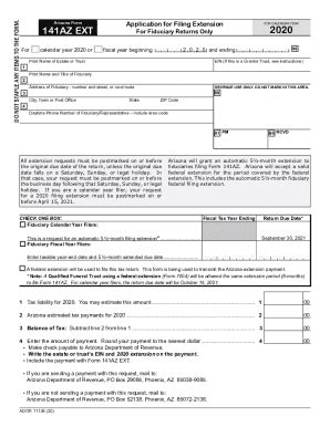 Fillable Online Azdor Govformsfiduciary FormsFiduciary FormsArizona
