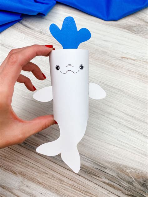 Beluga Whale Toilet Paper Roll Craft Free Template Artofit