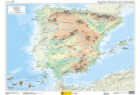 Todos los mapas de España para descargar e imprimir Físico y Político