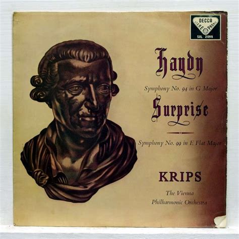 Haydn Symphony No 94 In G Major Surprise Symphony No 99 Decca Sxl