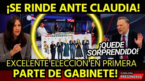 SE RINDE ANTE CLAUDIA SHEINBAUM YA SE OLVIDO DE XOCHITL ZUCKERMANN