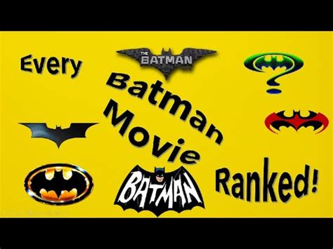 Every Batman Movie Ranked Happy Batman Day YouTube