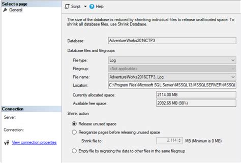 how to shrink sql server transaction log database tutorials vrogue