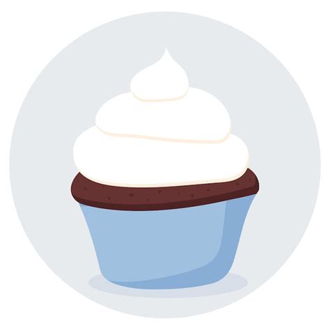Ilustración de un cupcake cupcake dulce con chocolate ilustración
