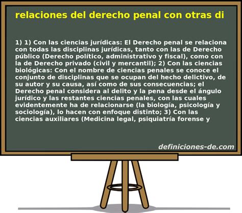 Relaciones Del Derecho Penal Con Otras Disciplinas