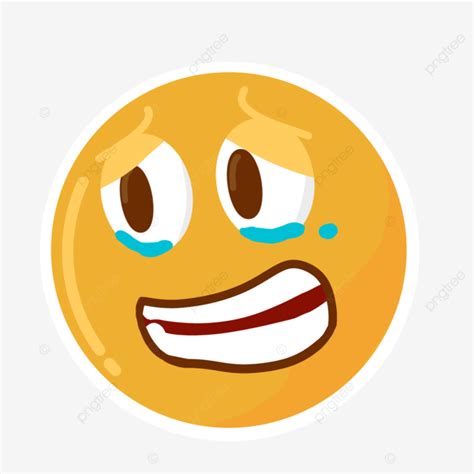 Cry Emoji Sticker Emoji Sticker Set Cry PNG Transparent Clipart