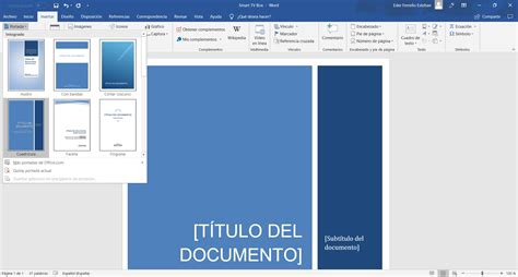 Cómo hacer una portada en Word Explicado paso a paso