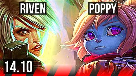 Riven Vs Poppy Top Games Dominating Euw Diamond