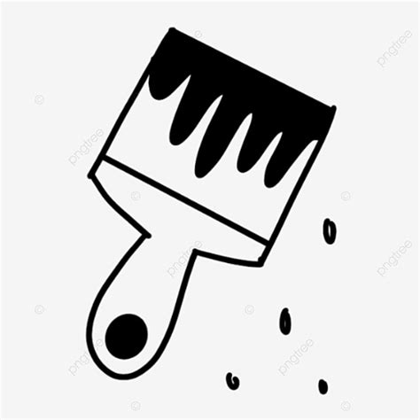 Brush Clipart Black And White