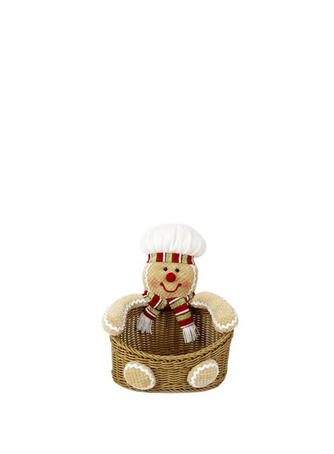 Gingerbread Man Basket St Nicholas Christmas Cave