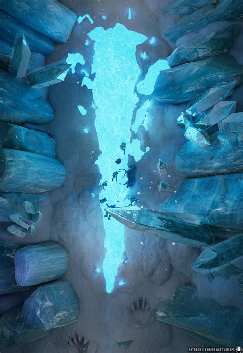 White Dragon Lair Animated Battlemap 31x45 100px Per Square