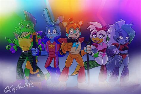 273788 Safe Artist Coyotic Artz Glamrock Chica Fnaf Montgomery