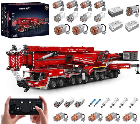 Technik Kranwagen Ferngesteuert Mit 20 Motoren Und Pneumatik Set 8056