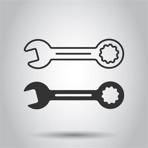 Icono De Llave Inglesa En Estilo Plano Ilustraci N De Vector De Llave