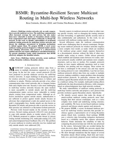pdf bsmr byzantine resilient secure multicast …crix publications ieee tmc09 pdfbsmr