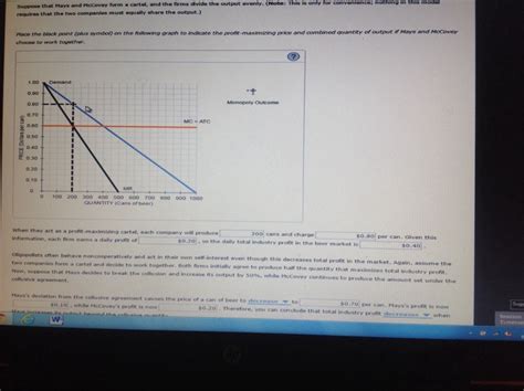 Solved Suppose That Plays And McCovery Form A Cartel And Chegg