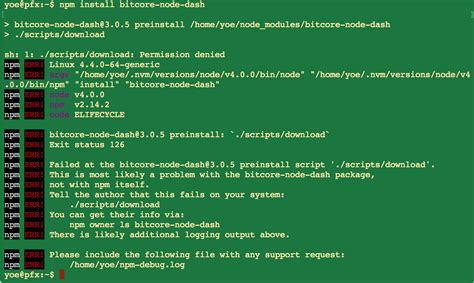 node js npm install failed due to permission denied stack overflow