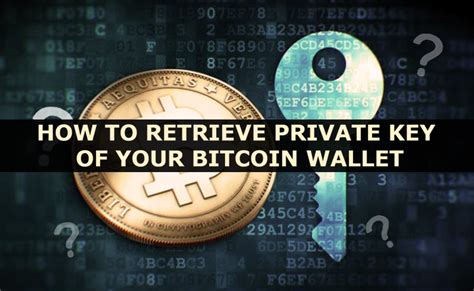 Retrieve The Private Key Of Your Bitcoin Wallet How To Use Private Key