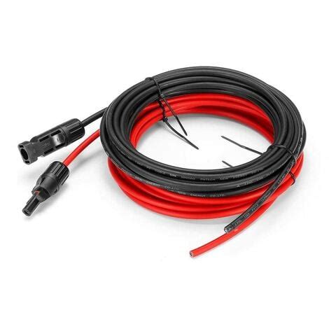 4mm² 12AWG Câble d extension pour Panneau Solaire avec Connecteurs