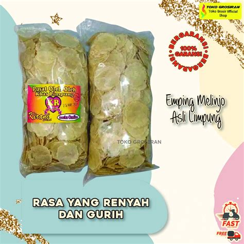 Jual Emping Melinjo Mentah Asli Limpung Super Tipis Original Siap