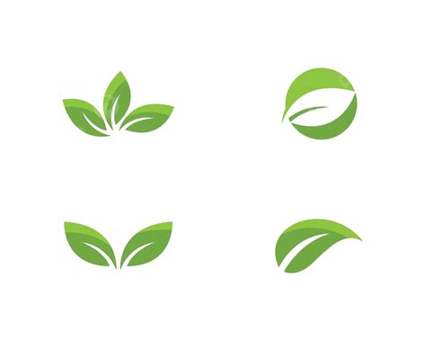 Logos Of Green Leaf Ecology Nature Element Spring Fresh Symbol Vector