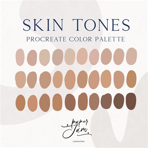 Procreate Color Palette Skin Tones Color Swatches Artofit