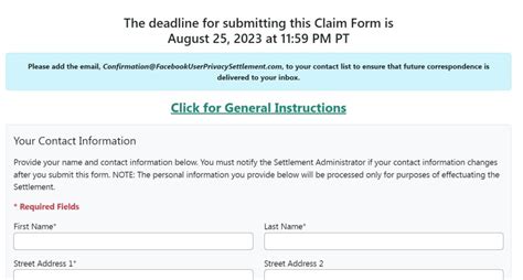 Facebook Settlement Claim Form 2024 Link Karee Marjory