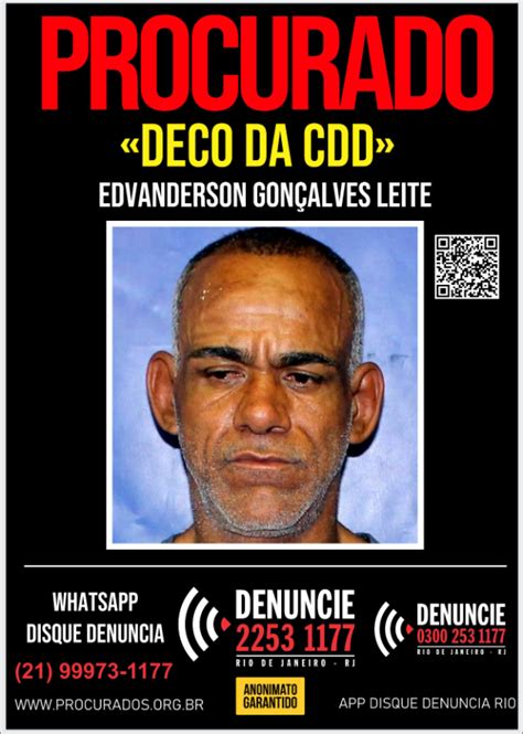 Disque Denúncia oferece recompensa para encontrar chefe do tráfico da