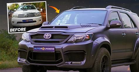 Toyota Fortuner Modified With Custom Spartan Kit Looks Aggressive Video
