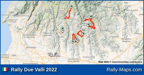 Streckenverlauf Rally Due Valli 2022 CIAR RallyeKarte De