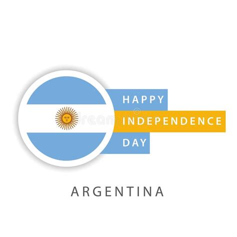 Ilustrador Feliz Do Projeto Do Molde Do Vetor Do Dia Da Independ Ncia