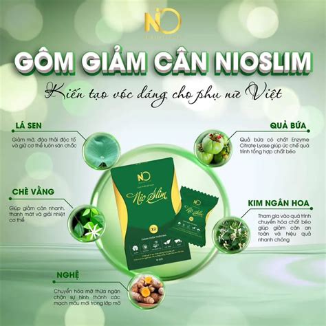 KẸO GÔM GIẢM CÂN NIO SLIM