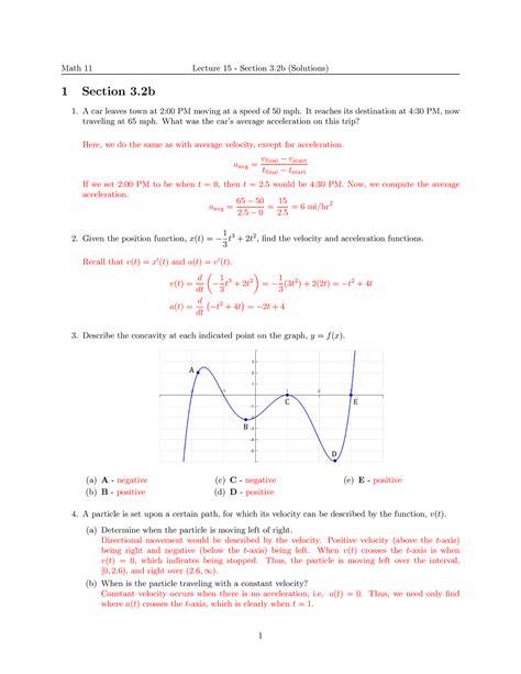 lecture 15 solutions math 11 lecture 15 section 3 solutions 1 section 3 a car leaves town
