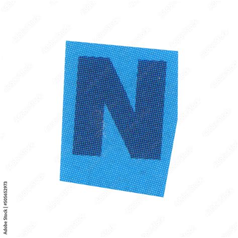 Foto De Letter N Magazine Cut Out Font Ransom Letter Isolated Collage