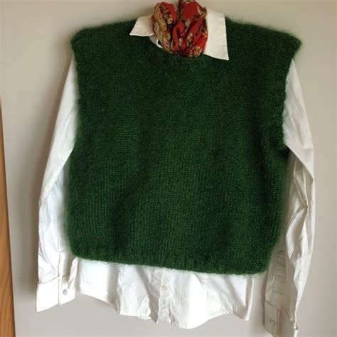 Kit Tricoter Gilet Sans Manche Pur Mohair La Ferme Sous Les Hiez
