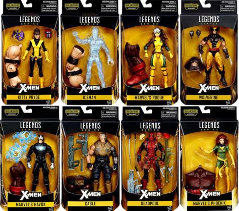 Marvel Legends Series X Men Build A Figure Juggernaut Set Of 8