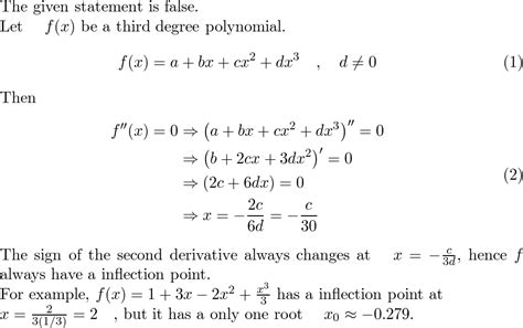 consider a third degree polynomial f x which has the prop quizlet