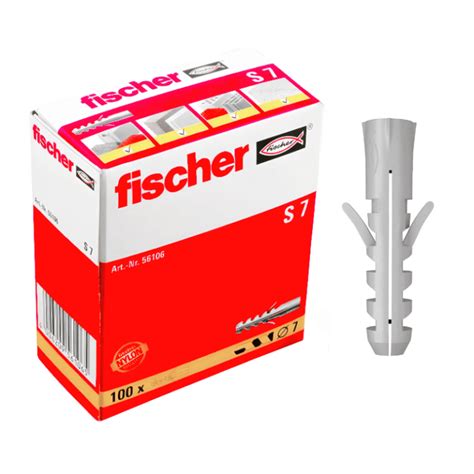 Taquete De Nylon Para Materiales Solidos S Caja Con Piezas Fischer