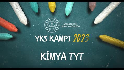 Yks Kamp Kimya Tyt Kimyasal T R Kimyasal T Rler Aras
