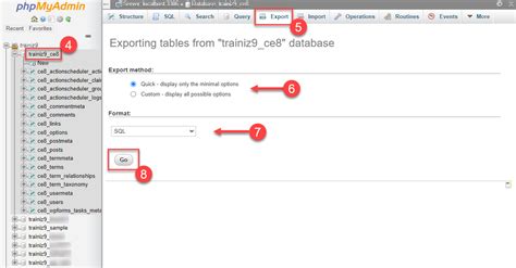 How To Import Or Export A MySQL Database Using PhpMyAdmin