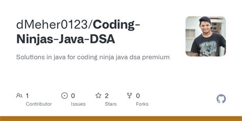 github dmeher0123 coding ninjas java dsa solutions in java for coding ninja java dsa premium