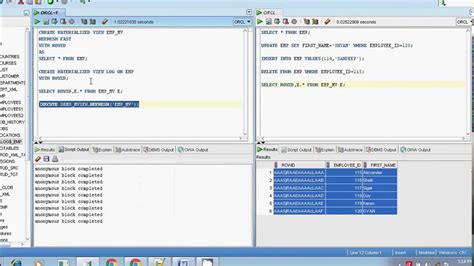 oracle sql materialized view refresh fast youtube