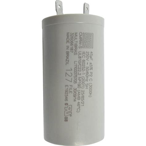 Capacitor 45 Uf 127v Lavadoras Maquina De Lavar Roupa Shopee Brasil