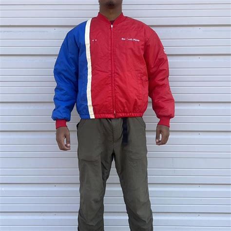 Vintage 80s Dominos Pizza Jacket Model Is 60 For Depop