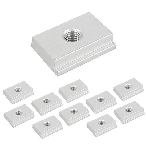 10 Pezzi Dado Scorrevole M8 T Track Dado A T Scorrevole In Alluminio