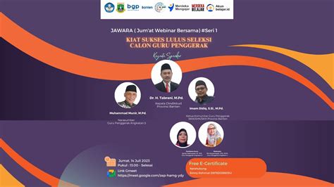 Jum At Webinar Bersama Jawara Seri Kiat Sukses Lulus Seleksi Calon